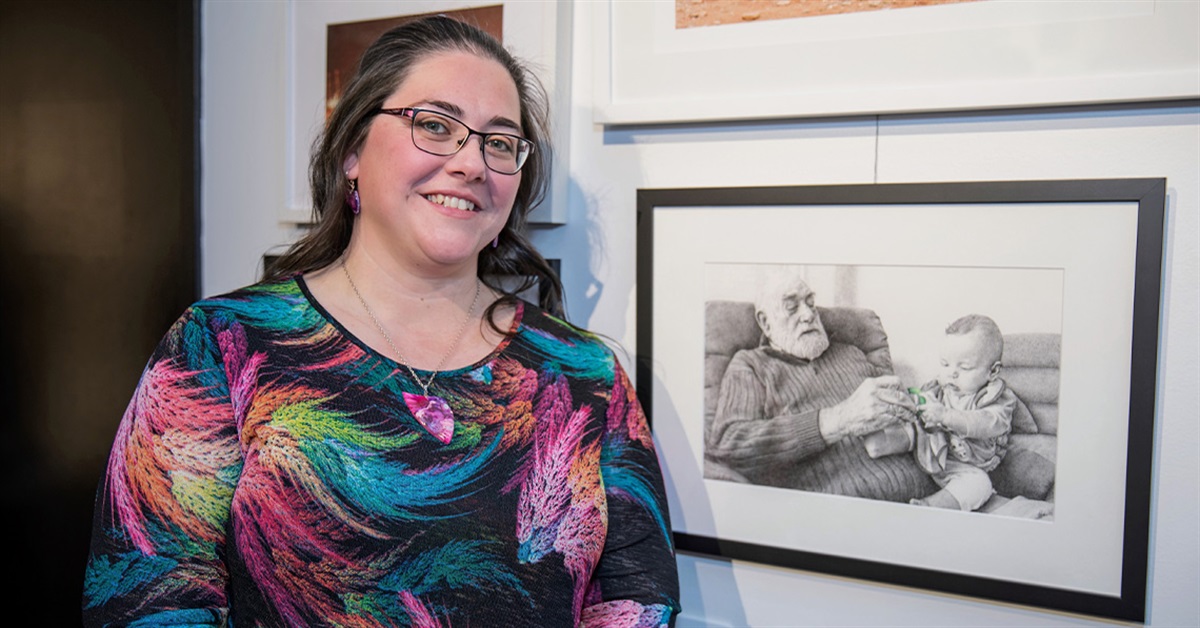 Artist’s striking ink and pastel portrait wins 2023 Open Exhibition ...